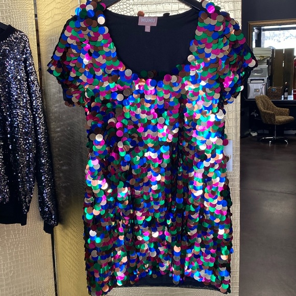 Show Me Your MuMu | Dresses | Rainbow Sequin Show Me Your Mumu Dress ...
